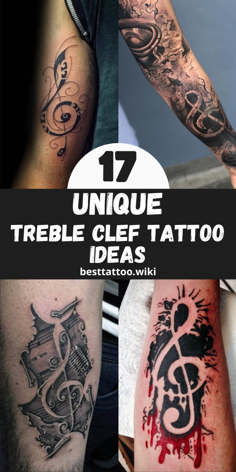 Unique Treble Clef Tattoo Ideas 2024: Discover Designs for Music Lovers ...