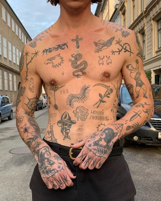 Unique 18 Patchwork Tattoo Ideas for Men 2024: Discover Arm, Leg, Chest ...