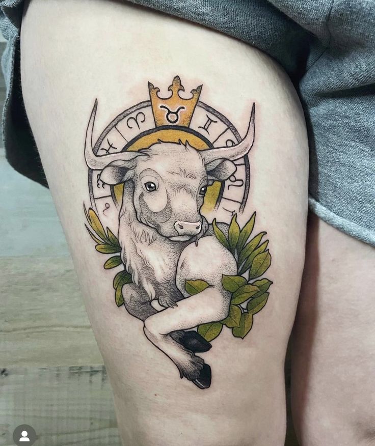 Unveiling 20 Taurus Tattoo Designs: Timeless Symbols for Men and Women ...