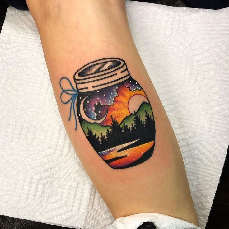 Unique 19 Mason Jar Tattoo Inspirations 2024: Preserving Memories ...