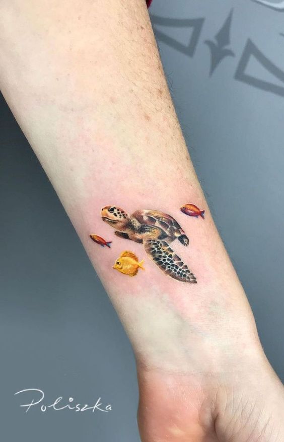 Discover 20 Unique Small Sea Turtle Tattoos for Men and Women - Get ...