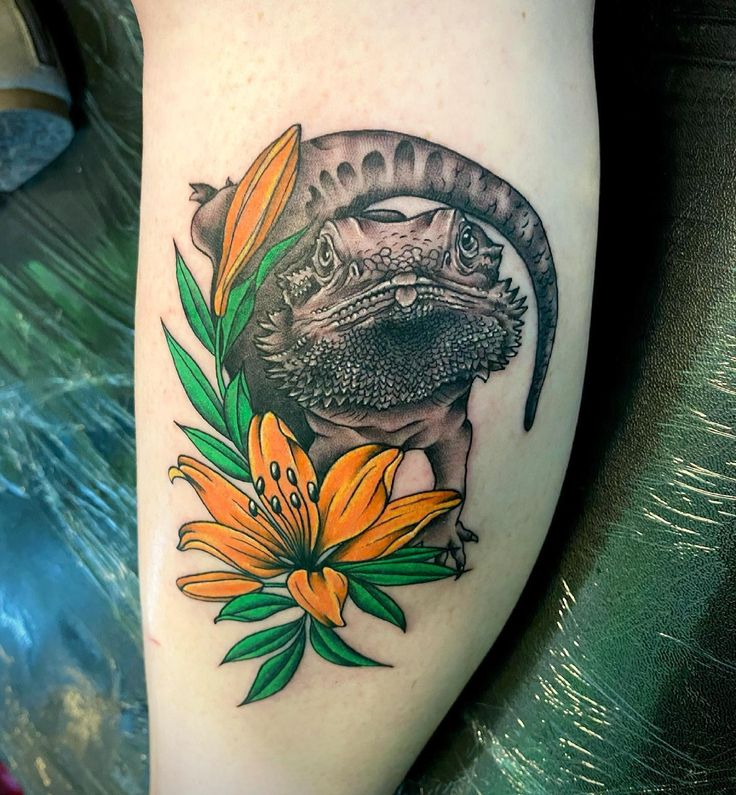 Explore Top 20 Bearded Dragon Tattoo Designs - Unique & Trendy Ideas ...