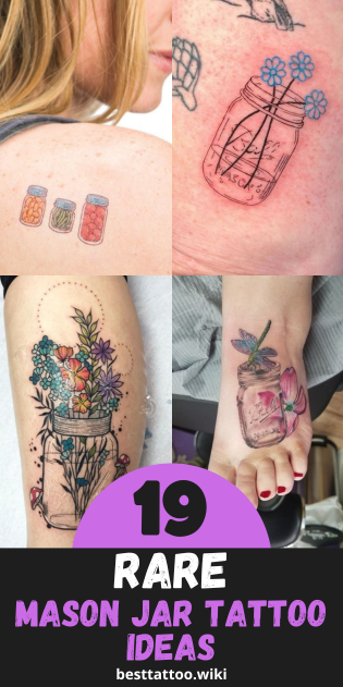Unique 19 Mason Jar Tattoo Inspirations 2024: Preserving Memories ...