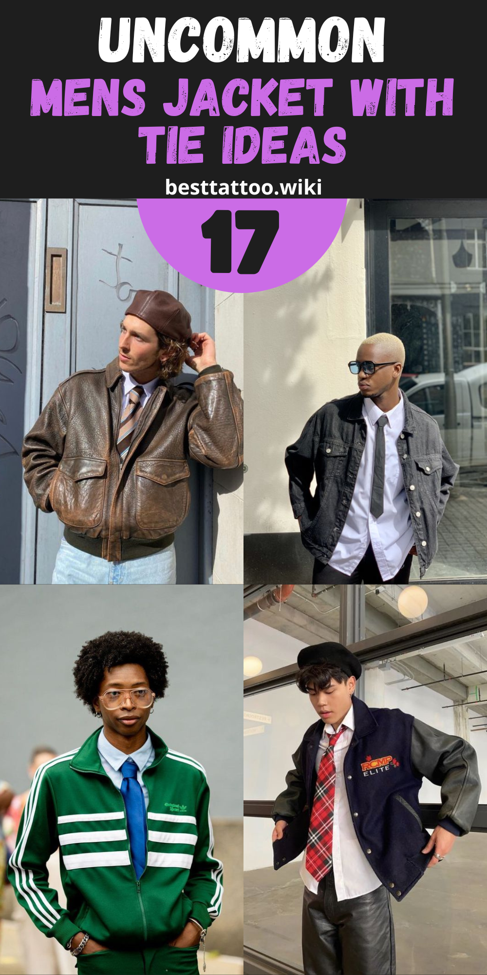 17 Trendy Men's Jacket and Tie Combos for 2024: Leather, Denim & Velvet ...