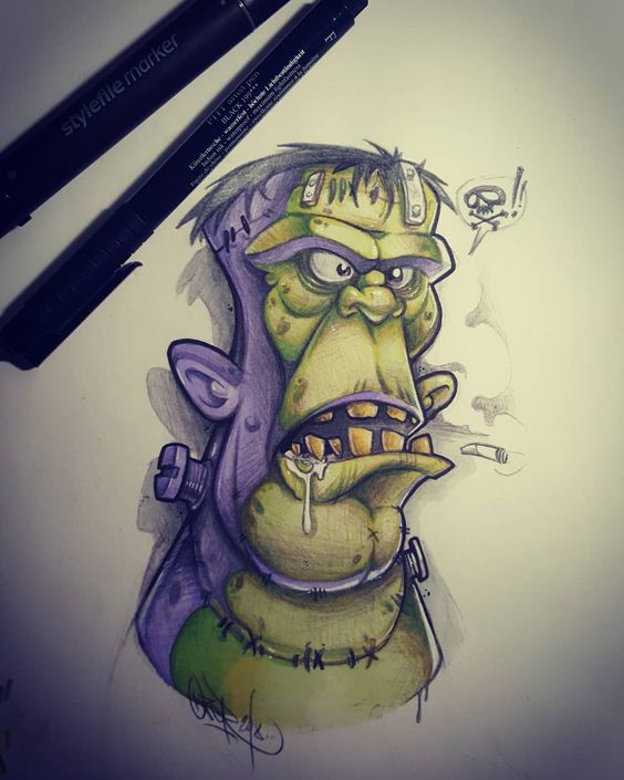Explore 17 Unique Frankenstein Tattoo Designs & Ideas - 2024's ...