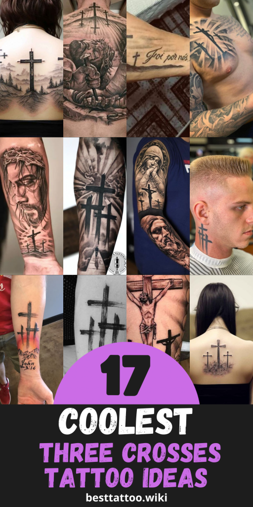 Discover Spiritual Depth with 17 Three Crosses Tattoo Designs for Men ...