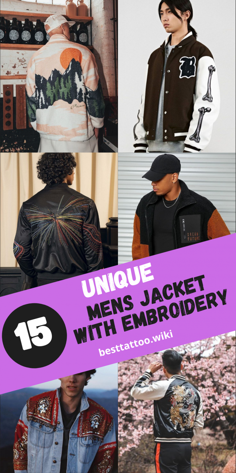 Embroidered 15 Men's Jackets 2024: Exquisite Designs & Style Ideas ...