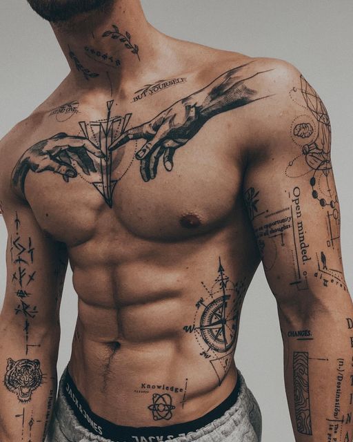 Discover 18 Captivating Abstract Tattoos for Men in 2024 - Ideas and ...