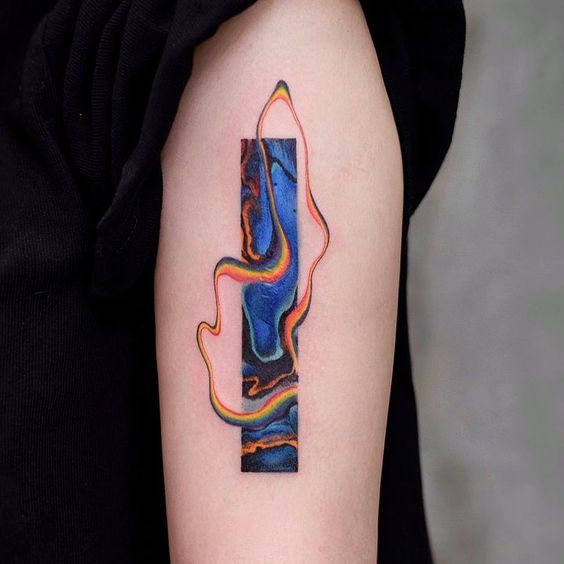 Explore 20 Striking Abstract Line Tattoo Designs for 2024 - Get ...