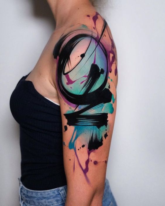 Explore 20 Striking Abstract Line Tattoo Designs for 2024 - Get ...