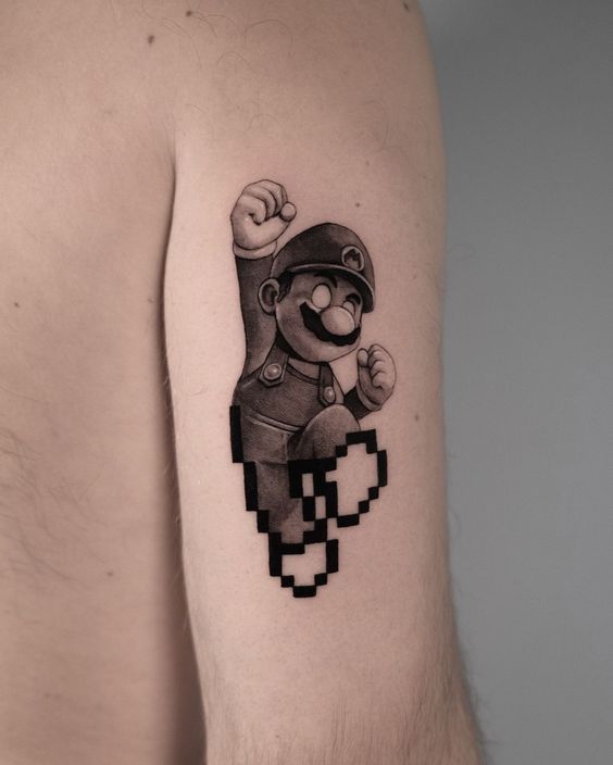 Explore 19 Unique Super Mario Tattoo Designs to Celebrate Your Love for ...