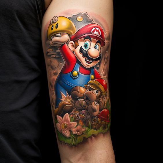 Explore 19 Unique Super Mario Tattoo Designs to Celebrate Your Love for ...