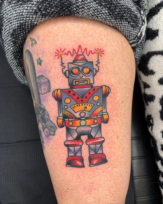 Explore 20 Unique Robot Tattoo Ideas for 2024: From Futuristic Samurai ...