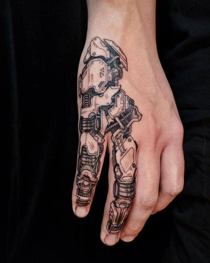 Explore 20 Unique Robot Tattoo Ideas for 2024: From Futuristic Samurai ...