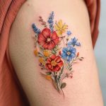 Discover 24 Stunning Flower Bouquet Tattoo Ideas: Delicate, Colorful ...