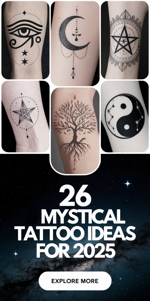 Mystical Tattoo Ideas 2025: Ear, Neck, Arm & Hand Designs with ...
