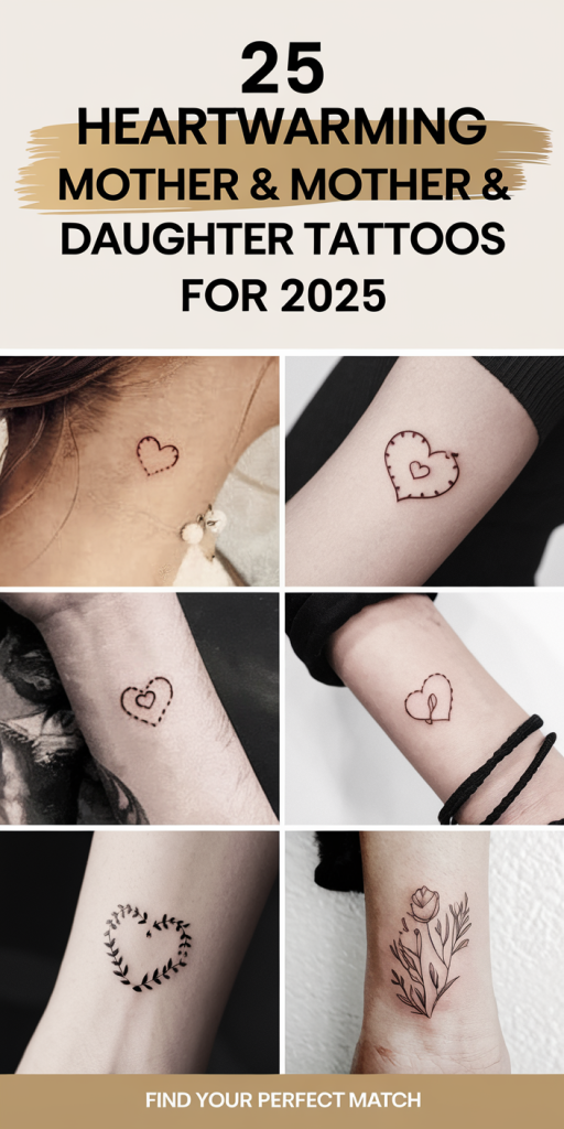 25 Small Mother-Daughter Tattoo Ideas for 2025: Meaningful and Matching ...