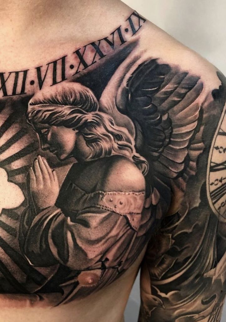 23 Best Half Chest Men Tattoo Ideas for 2025 | Unique Designs, Tribal ...