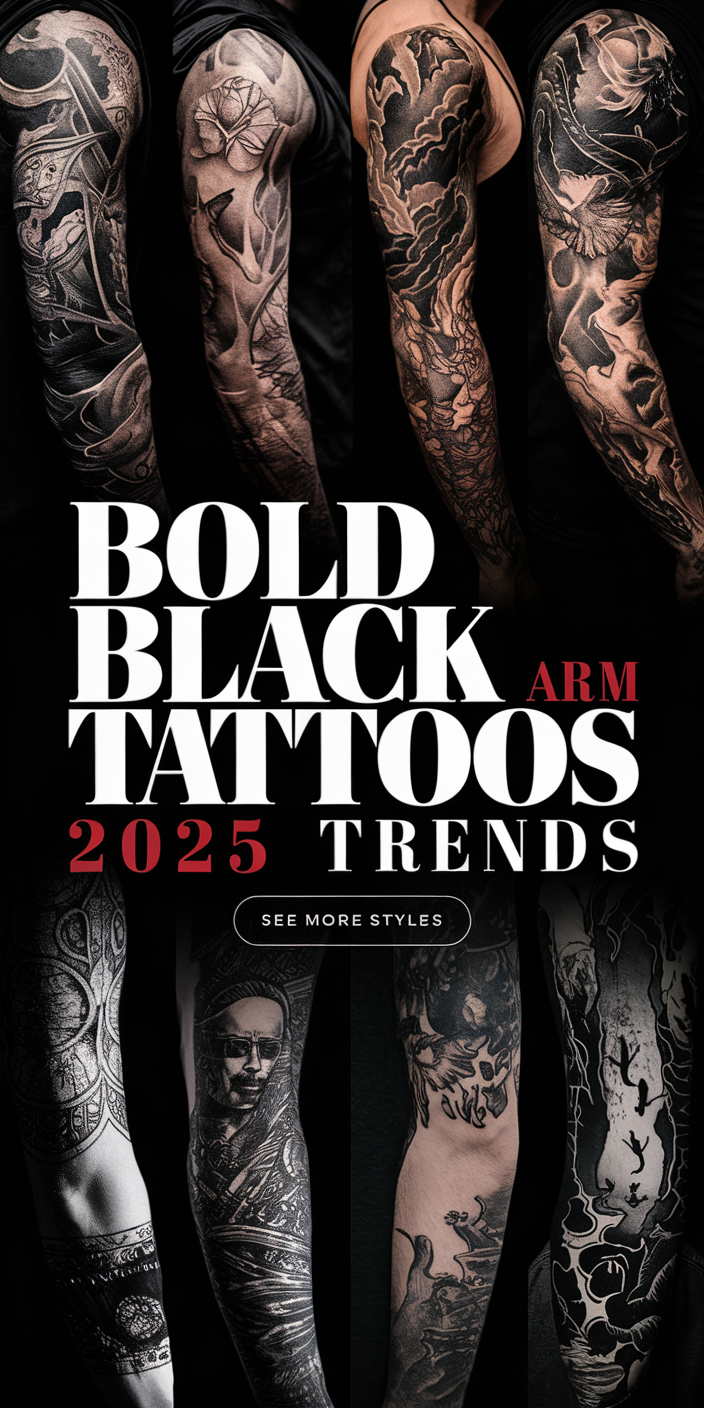 26 Arm Black Tattoo Ideas for 2025: Bold, Stylish, and Timeless Ink