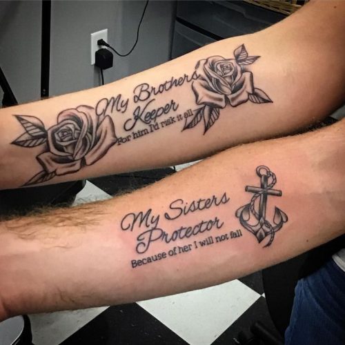 29 Brother Sister Tattoo Ideas 2025: Matching, Funny, Minimalist ...