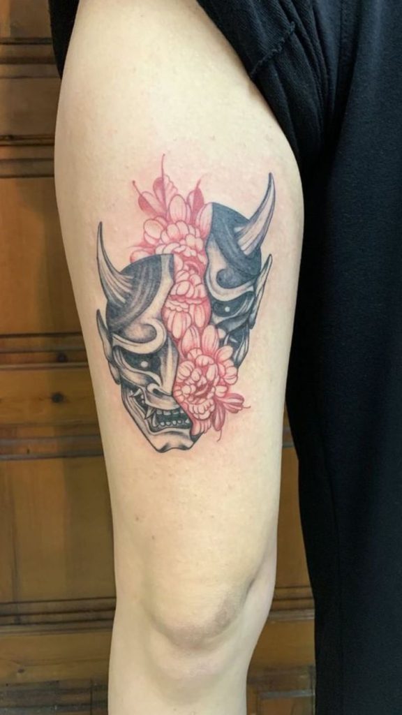 27 Oni Mask Tattoo Ideas 2025 – Traditional Japanese Designs for ...