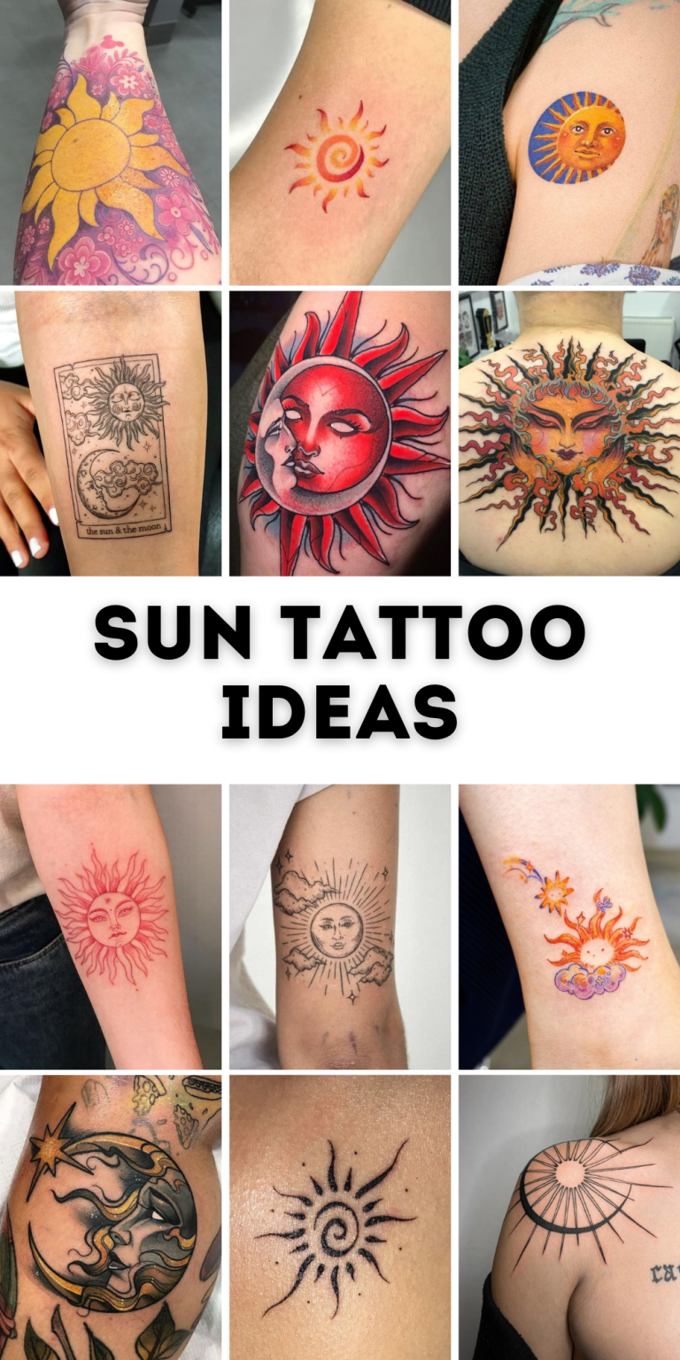 25 Sun Tattoo Ideas 2025 for Men & Women: Unique Designs & Abstract Styles