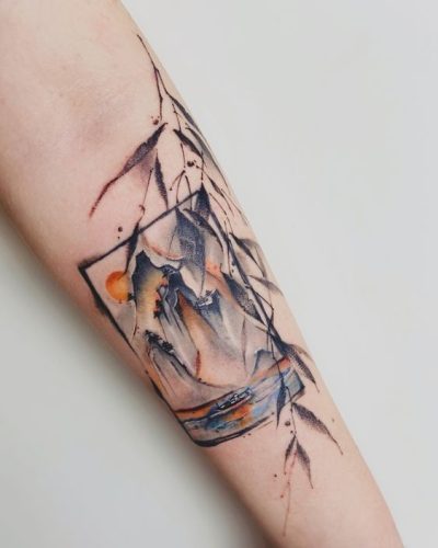 27 Ideas Mountain Tattoo Ideas 2025: Minimalist, Geometric, Fine Line ...