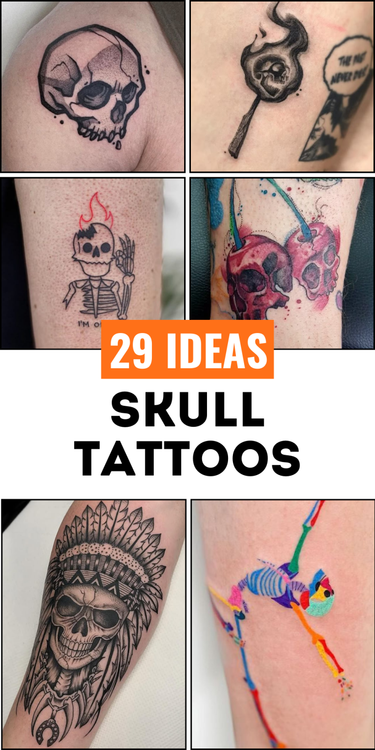 29 Skull Tattoos Ideas 2025 for Men and Women – Unique, Traditional ...