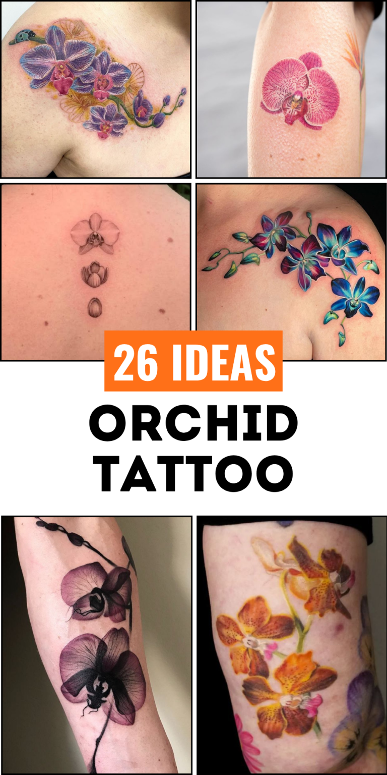26 Orchid Tattoo Ideas 2025 for Minimalist, Colour, and Fine Line Designs