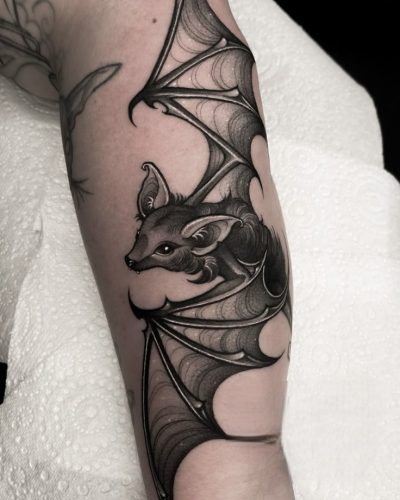 Bat Tattoo 25 Ideas in 2025 – A Collection of Stencil, Gothic, Old ...