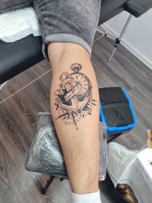 28 Compass Tattoo Ideas 2025: Designs for Men and Women, Anchor ...