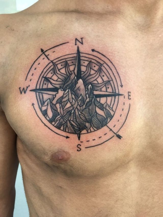 28 Compass Tattoo Ideas 2025: Designs for Men and Women, Anchor ...