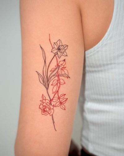 30 Daffodil Tattoo Ideas 2025: Fine Line, Traditional with Name, Birth ...