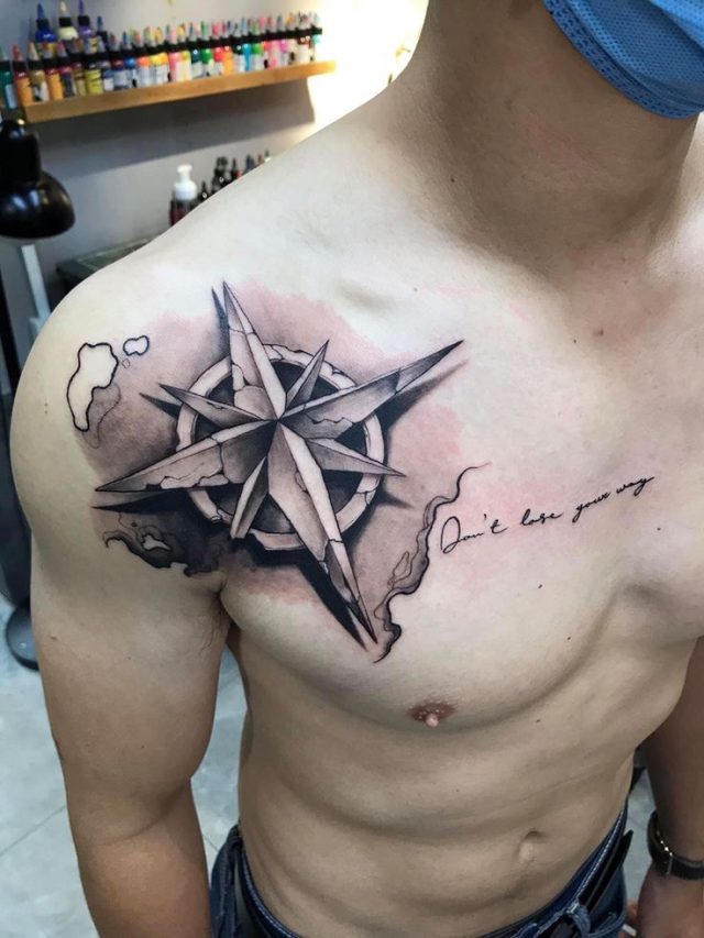 28 Compass Tattoo Ideas 2025: Designs for Men and Women, Anchor ...