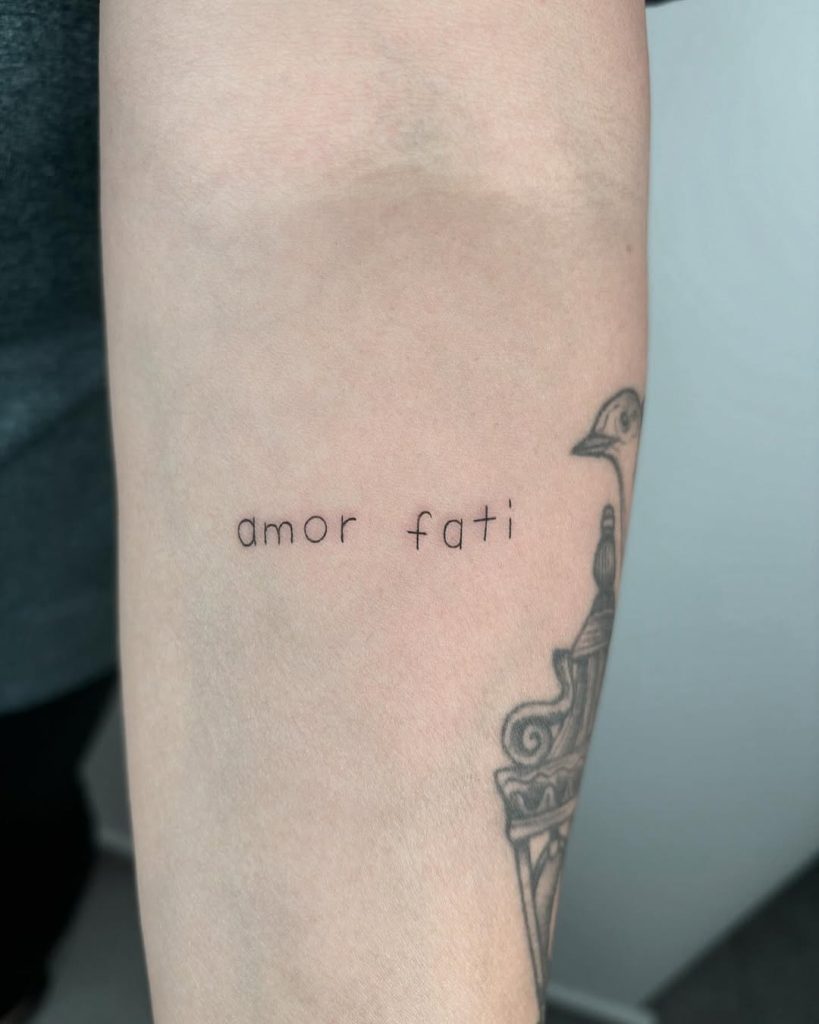 25 Amor Fati Tattoo Ideas 2025 – Unique Designs, Fonts, and Placement ...