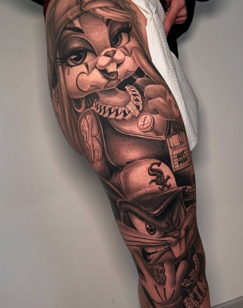 30 Chicano Tattoo Ideas 2025 with Lettering, Sleeve Designs, Querubin ...