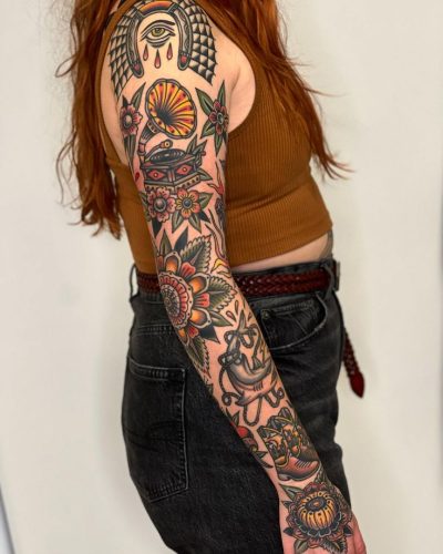 25 Patchwork Tattoo 2025 Ideas for Men and Women – Cool Arm, Sleeve ...