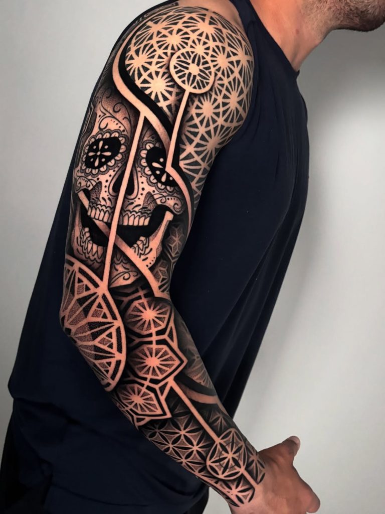 27 Sugar Skull Tattoo Designs for Women and Men 2025 – Color, Black ...
