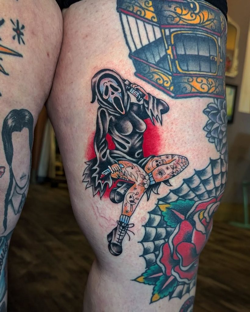 26 Ghostface Tattoo Ideas 2025 for Women and Men – Sleeve, Simple, and More