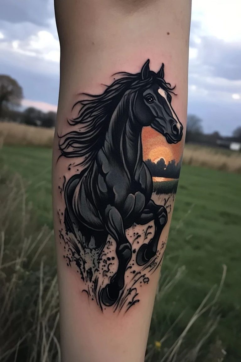 Horse Tattoo 25 Ideas 2025 for Men & Women – Wild Mustangs, Minimalist ...