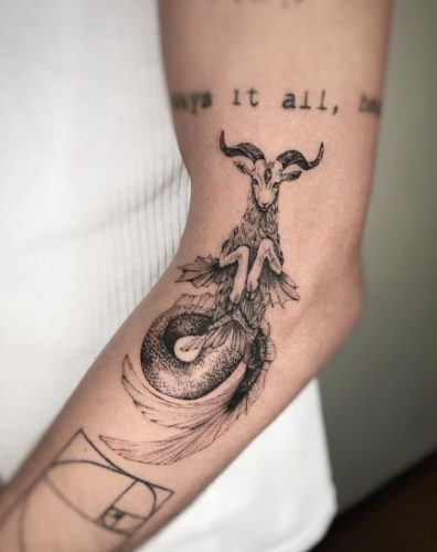 26 Capricorn Tattoo Ideas 2025 That Blend Zodiac Symbolism With Unique ...