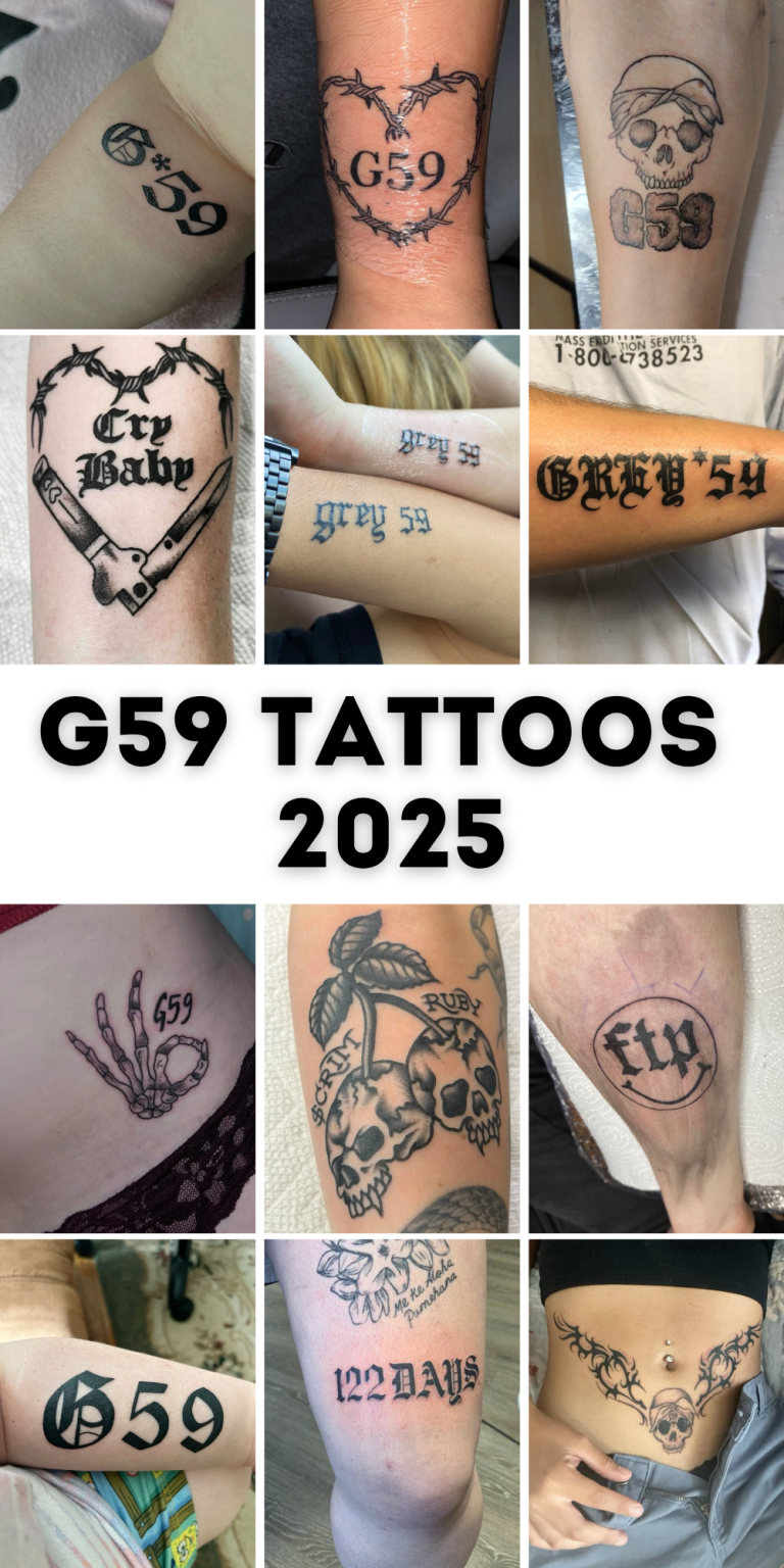 25 G59 Tattoos 2025: Skull, Skeleton Hand, Barbed Wire, Ruby, $B ...
