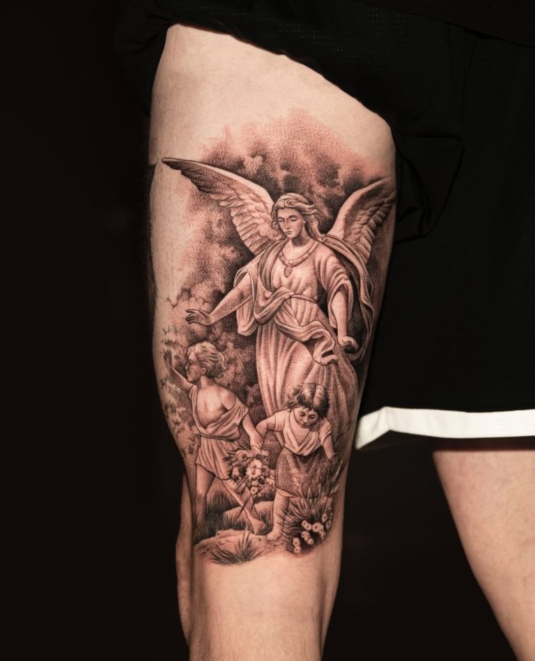 28 Guardian Angel Tattoo 2025 Designs for Men and Women – Small ...