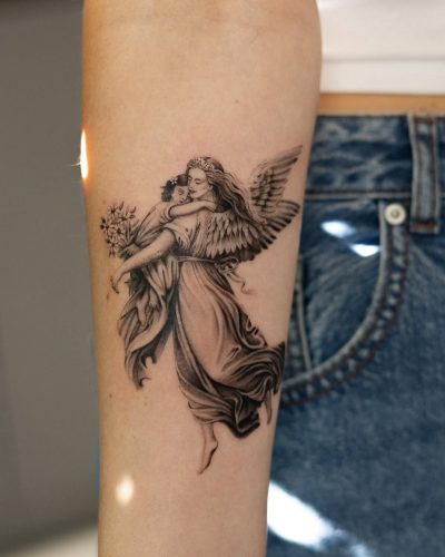 28 Guardian Angel Tattoo 2025 Designs for Men and Women – Small ...
