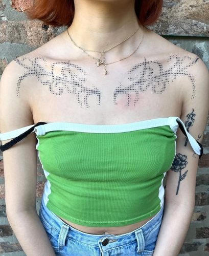 27 Collarbone Tattoo Ideas With Minimalist, Floral, Color, and Fine ...