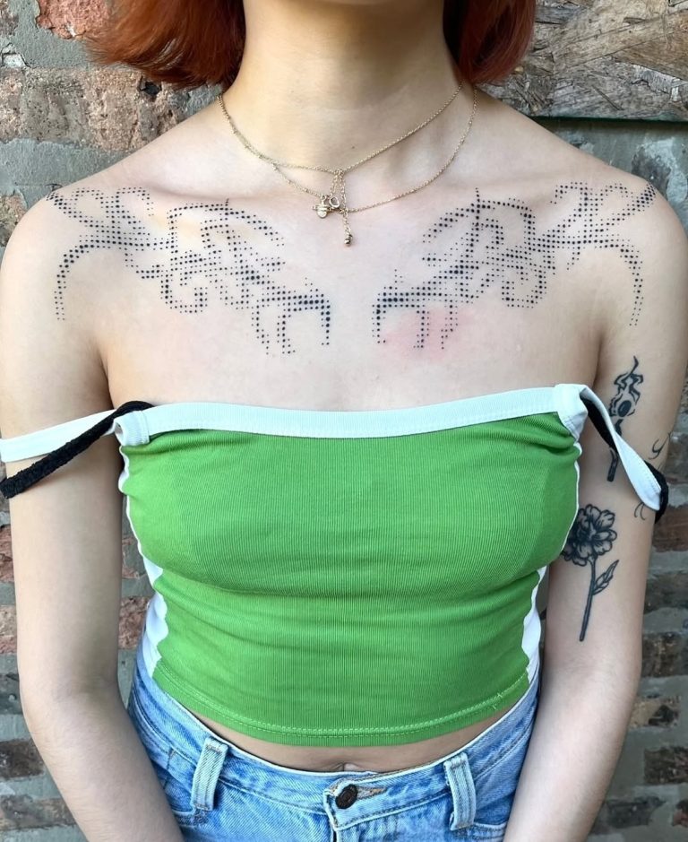 27 Collarbone Tattoo Ideas With Minimalist, Floral, Color, and Fine ...
