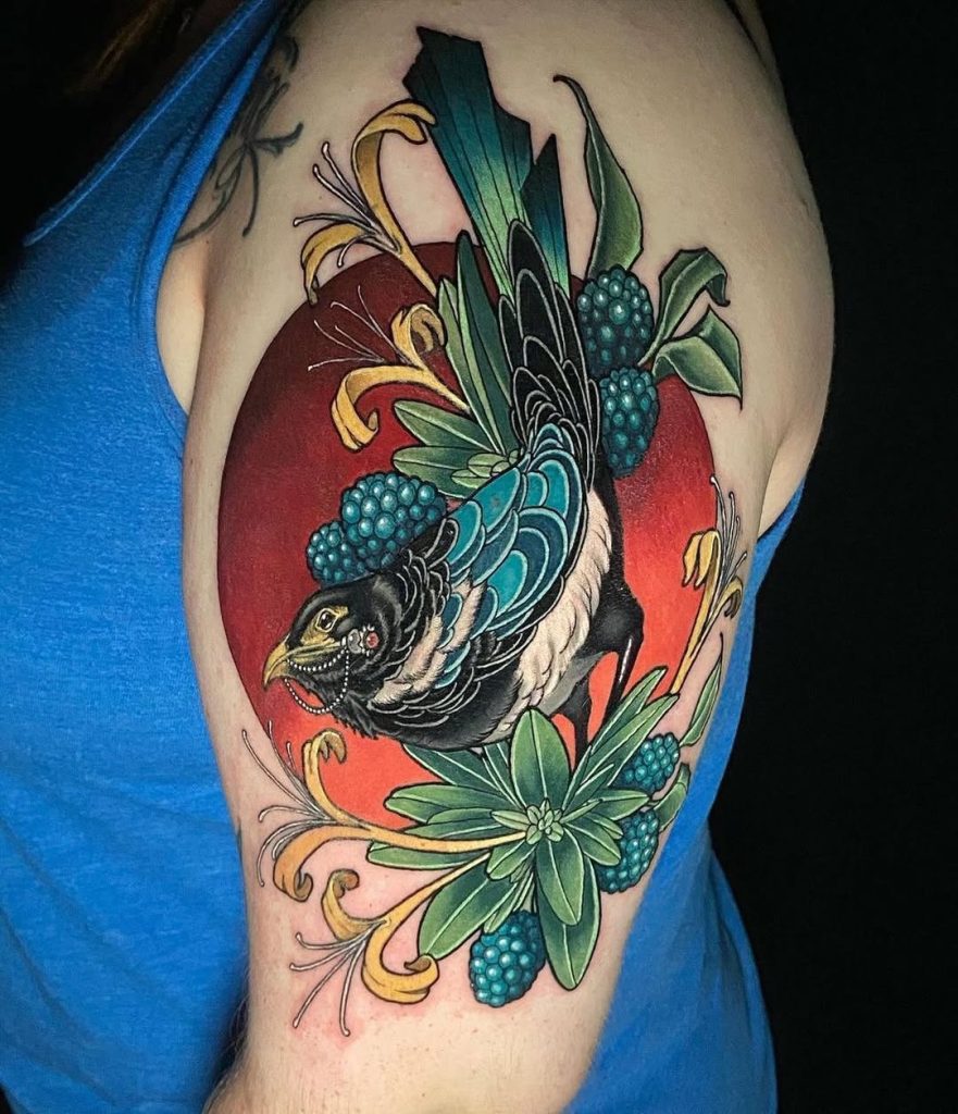 29 Honeysuckle Tattoo Ideas with Fine Line, Neo Traditional, Coral, and ...
