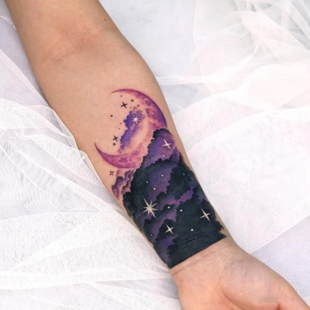 27 Galaxy Tattoo Ideas with Sleeve Designs, Black and Grey, and Cosmic ...