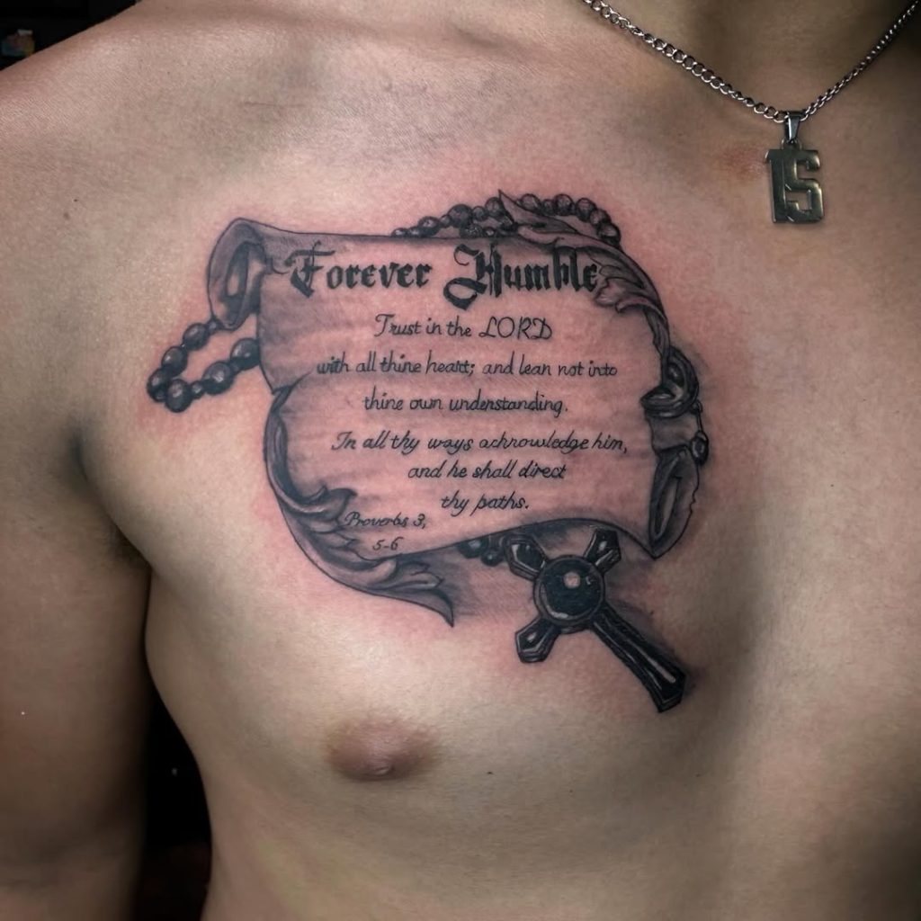25 Bible Verse Tattoo Ideas for Men and Women – Forearm, Chest, Ribs ...