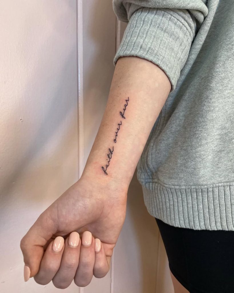 25 Faith Over Fear Tattoo Designs That Inspire Strength and Courage